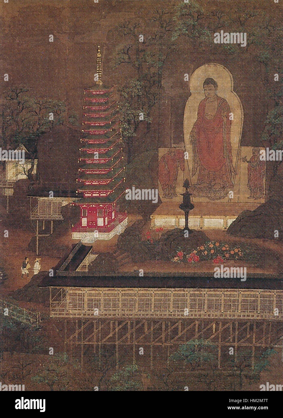 The Kasagi Mandala, housed at the Yamato Bunkakan, is a significant ...