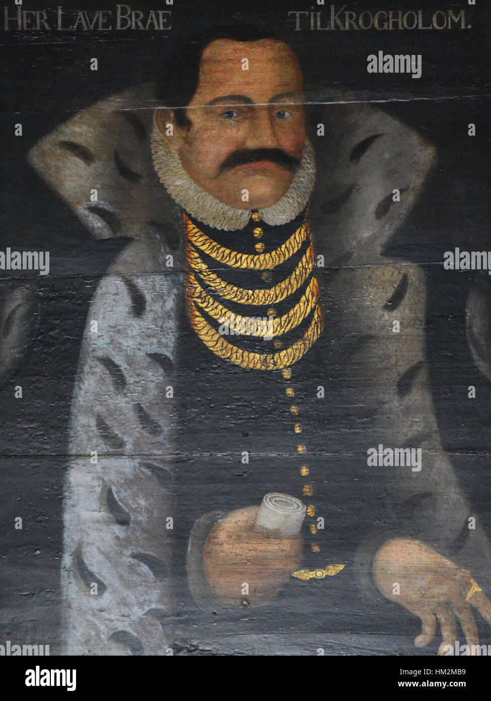 This artwork honors the astronomer Tycho Brahe, known for his ...