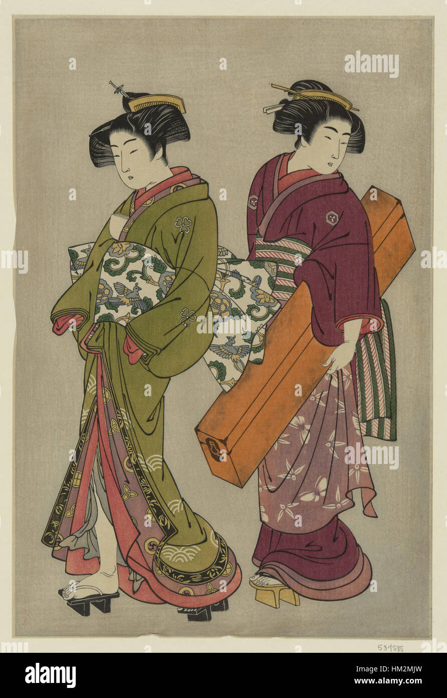 Kitao Shigemasa (1777) Geisha to hakoya Stock Photo - Alamy Kitao Shigemasa (1777) Geisha to hakoya Stock Photo - Alamy