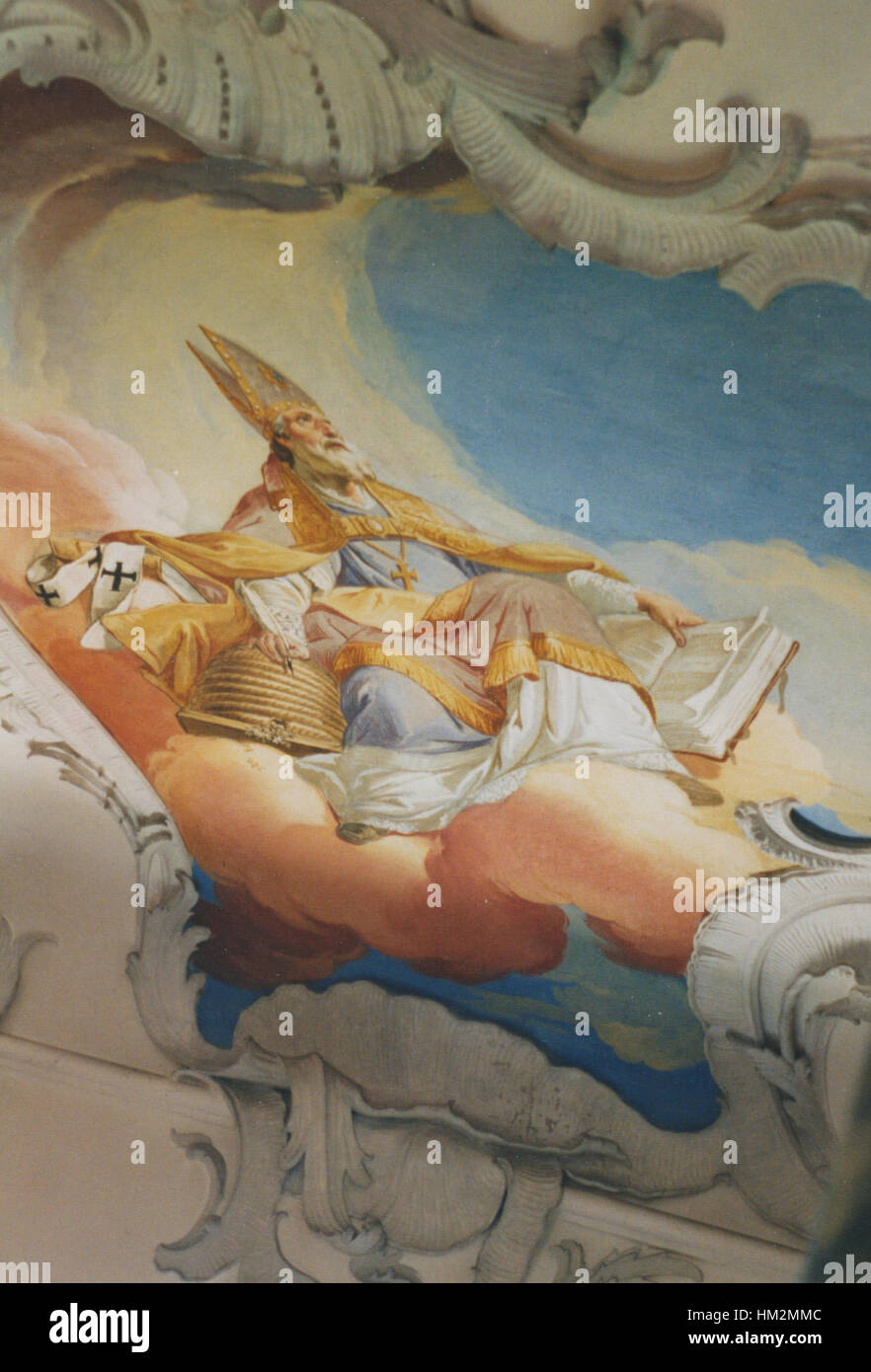 The Klosterbibliothek Wiblingen, located in Ulm, Germany, houses a ...