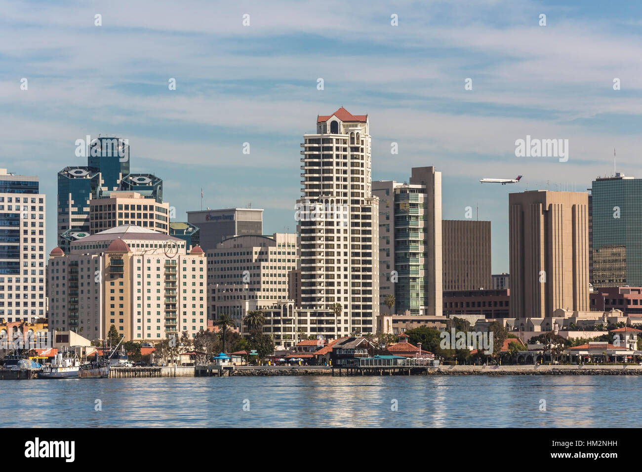 downtown san diego california waterfront skyline Stock Photo - Alamy