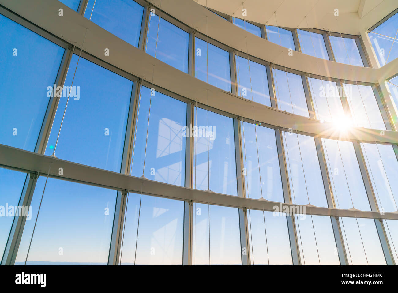 Big window with sunshine Stock Photo - Alamy