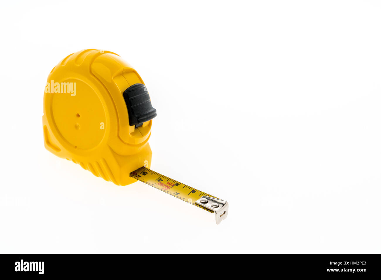 Measuring tape on white background Stock Photo - Alamy