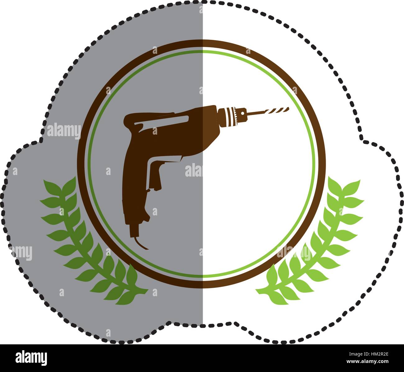 Electric drill sticker hi-res stock photography and images - Alamy