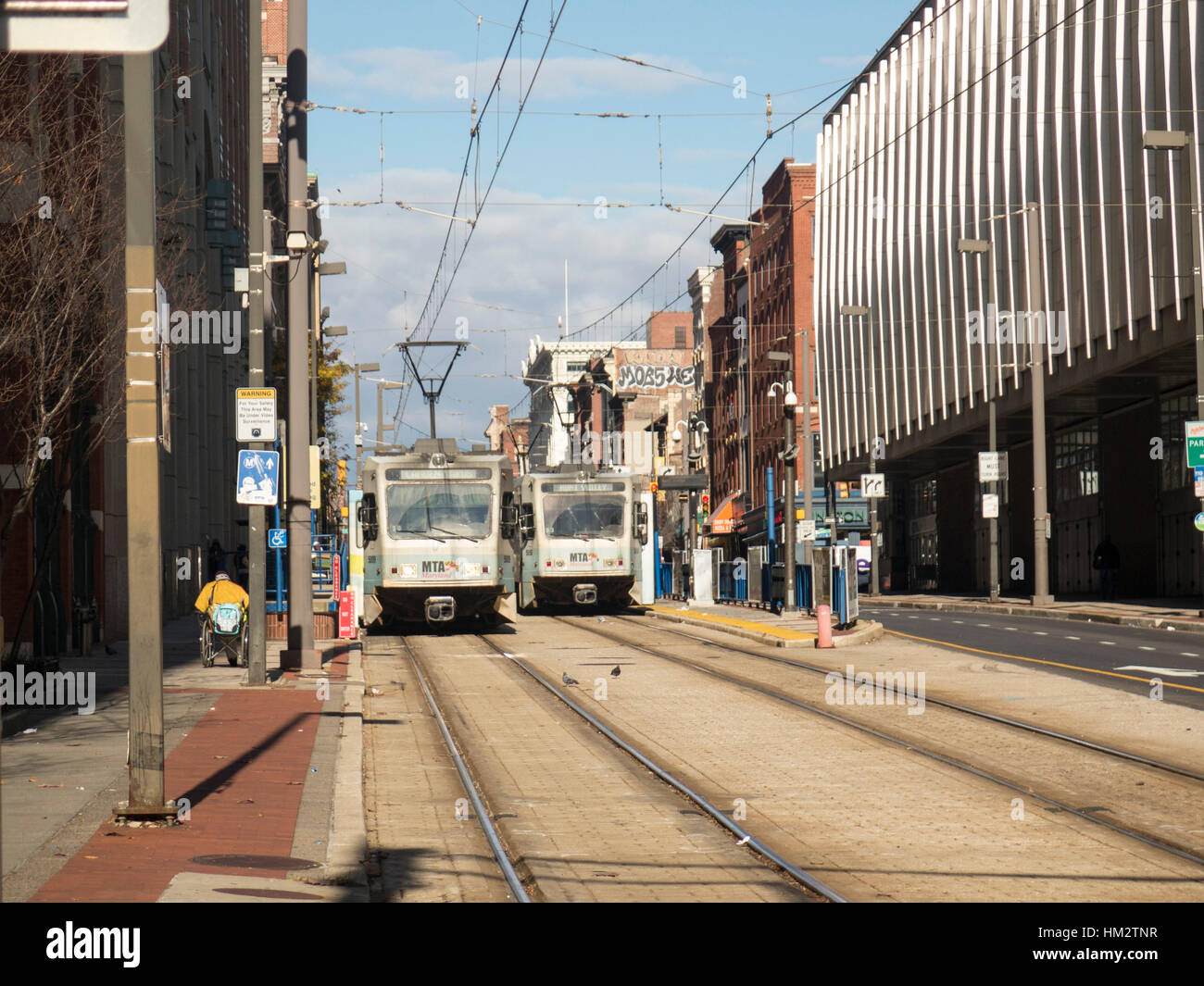 Baltimore light rail hi-res stock photography and images - Alamy