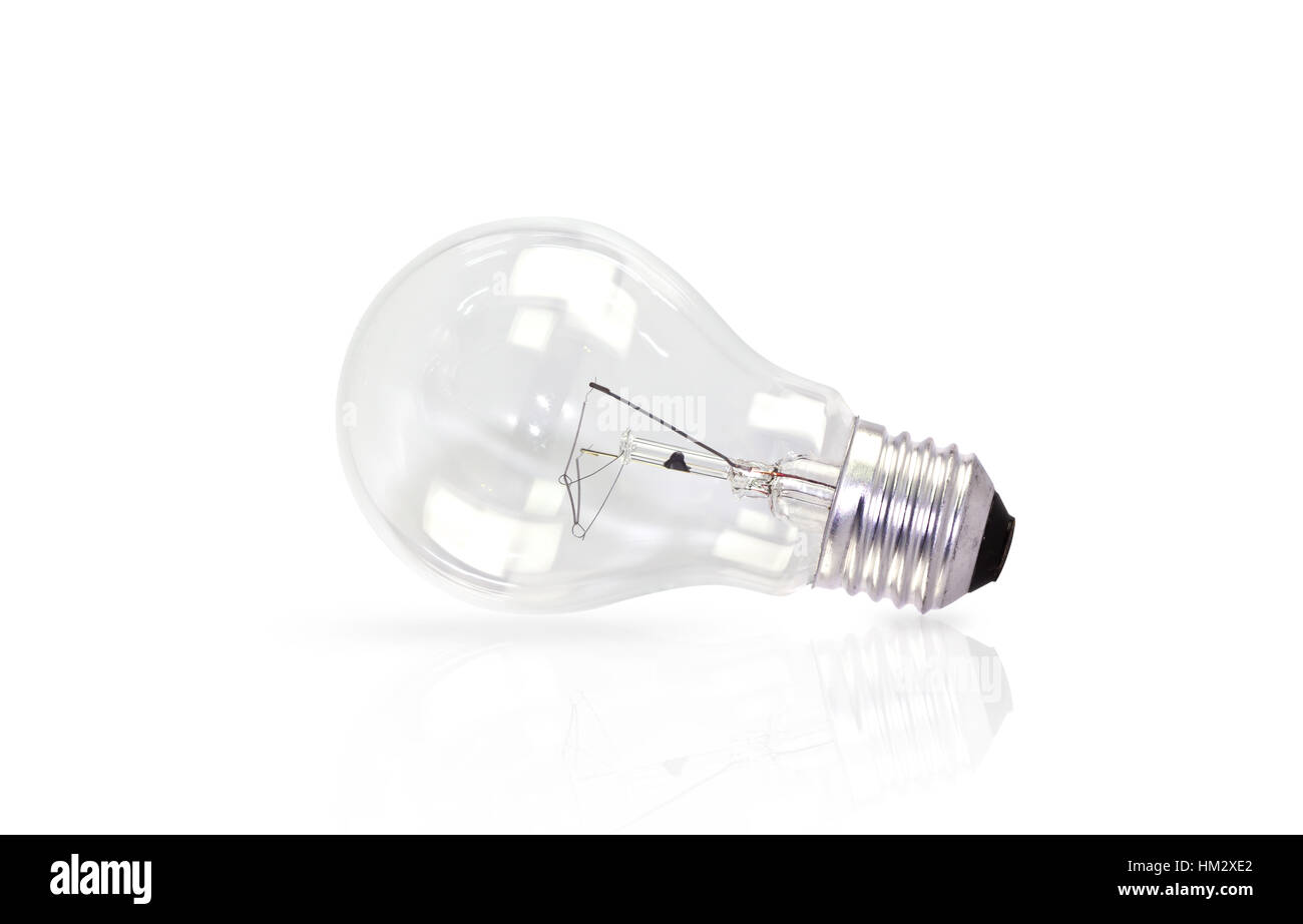 Light Bulb isolated on white background Stock Photo - Alamy