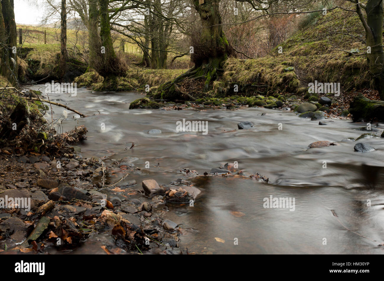 Peak District Stream, Long Exposure Stock Photo - Alamy