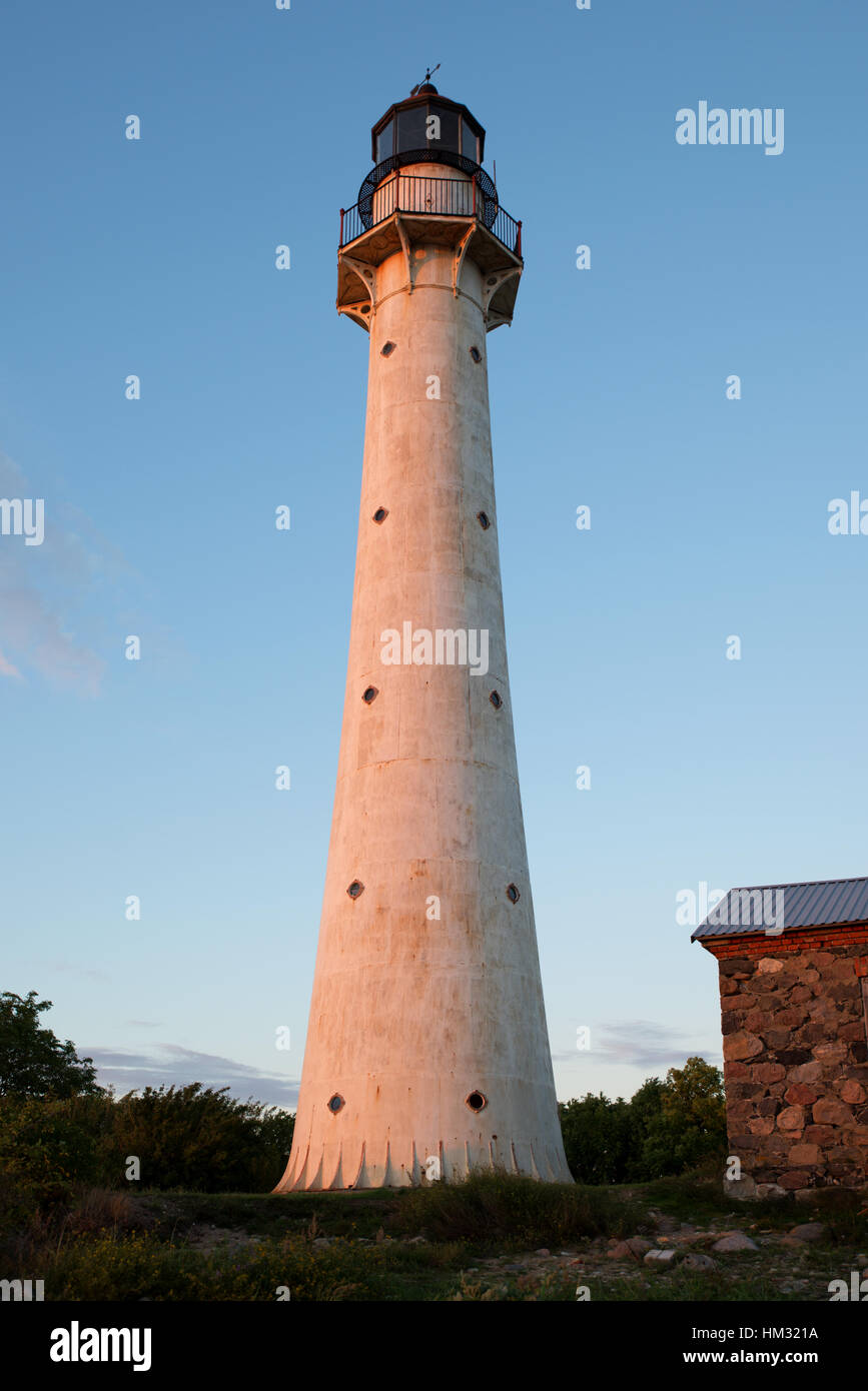 White lighthouse, Kihnu Island, Estonia Stock Photo - Alamy
