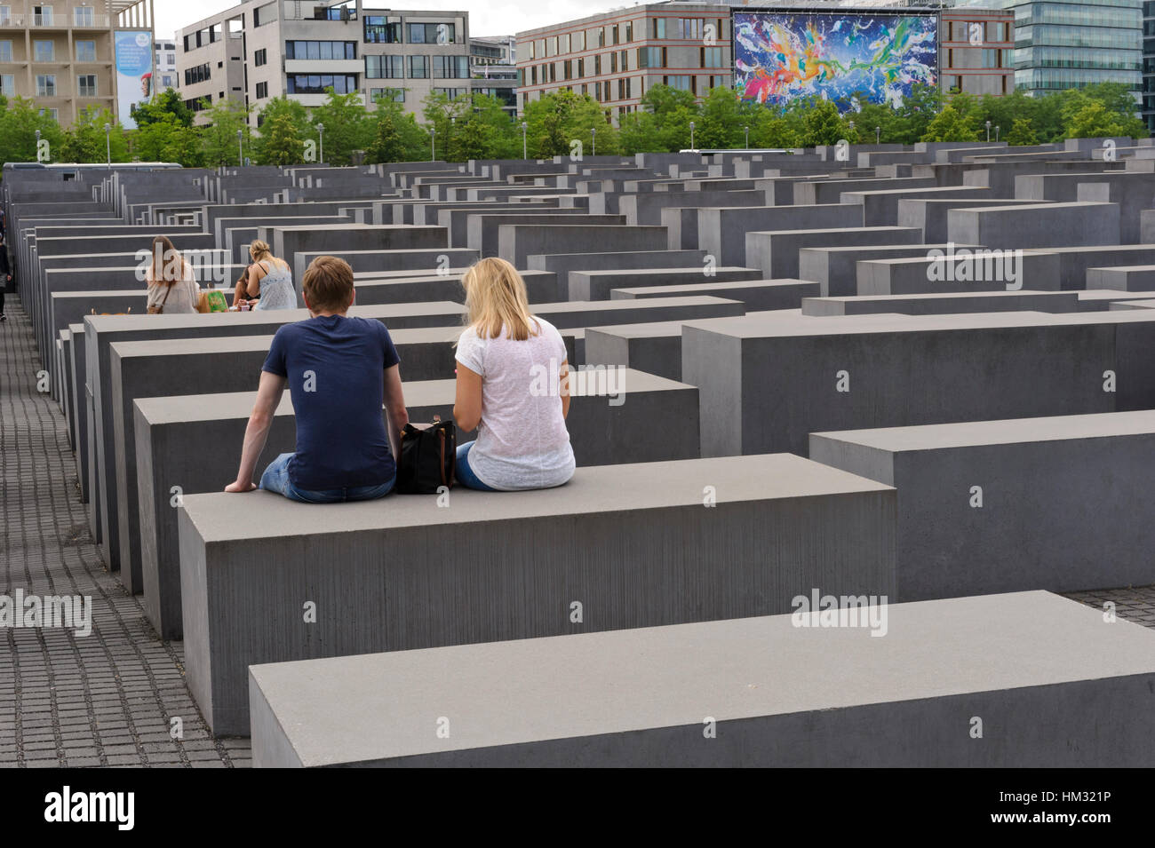 Holocaust Memorial made of blocks of stones in Berlin by Peter Eisenman ...