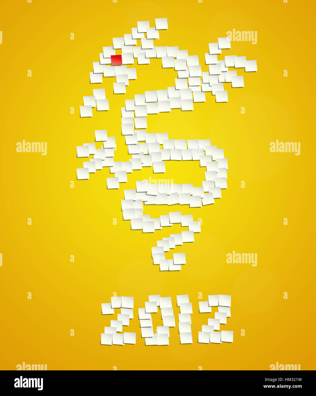 Sticky note stick shaped like dragon for Chinese year of the Dragon ...