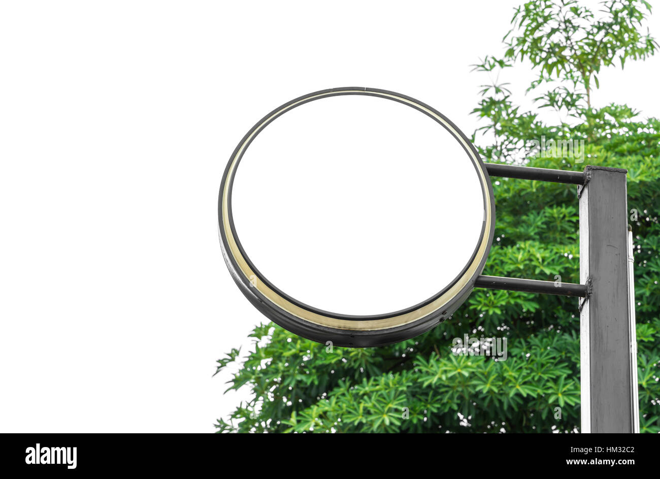 Round shop sign Stock Photo - Alamy