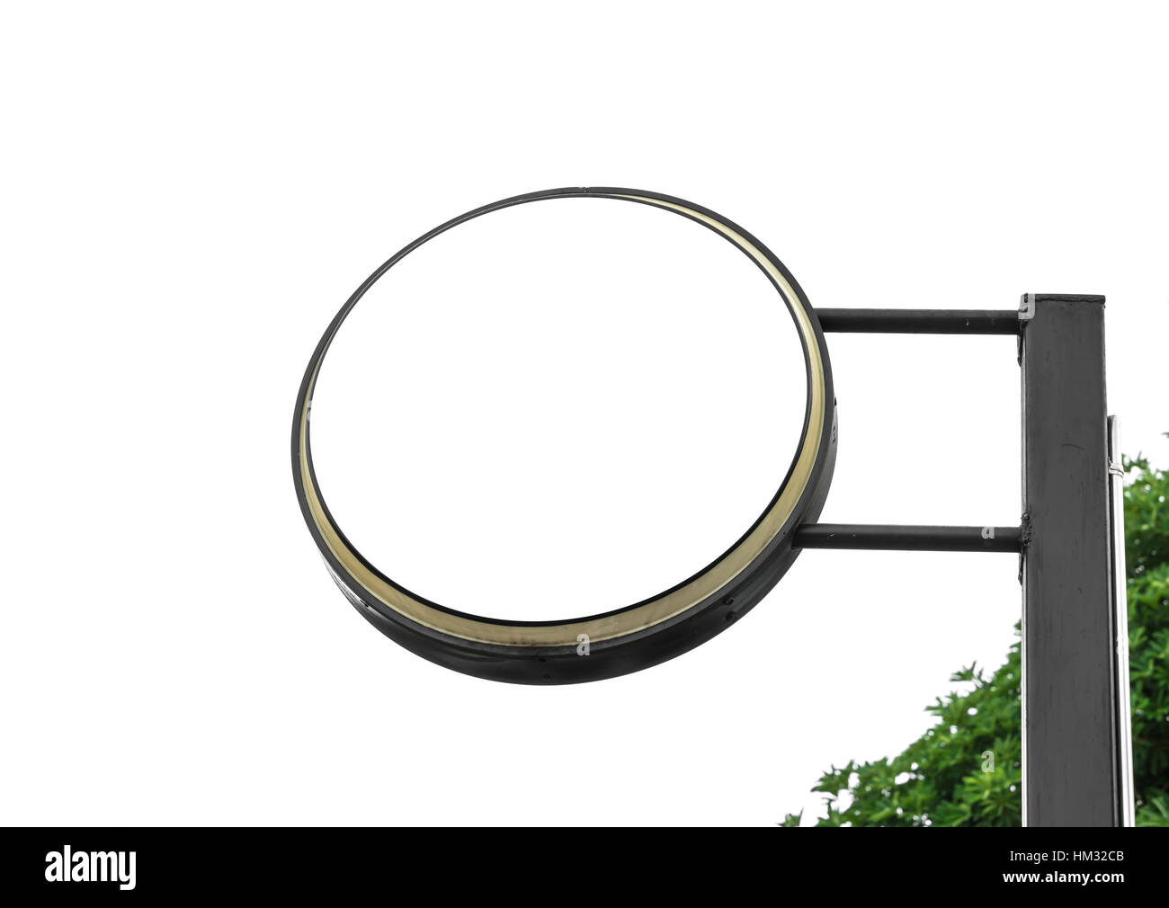 Round shop sign Stock Photo - Alamy