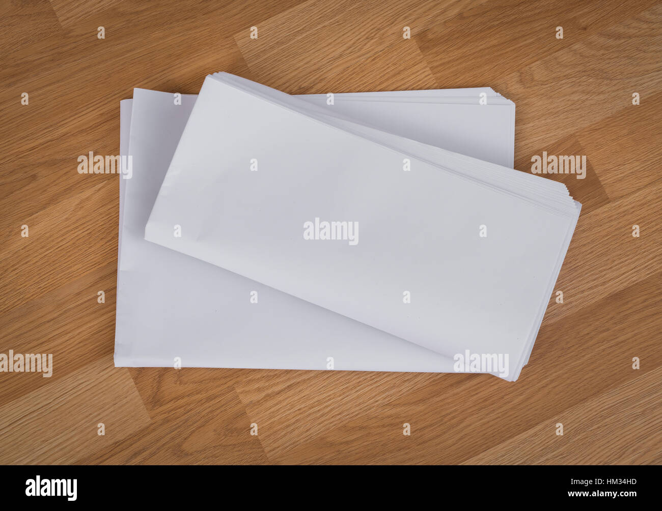 Blank Newspaper with empty space mock up on wood background Stock Photo ...