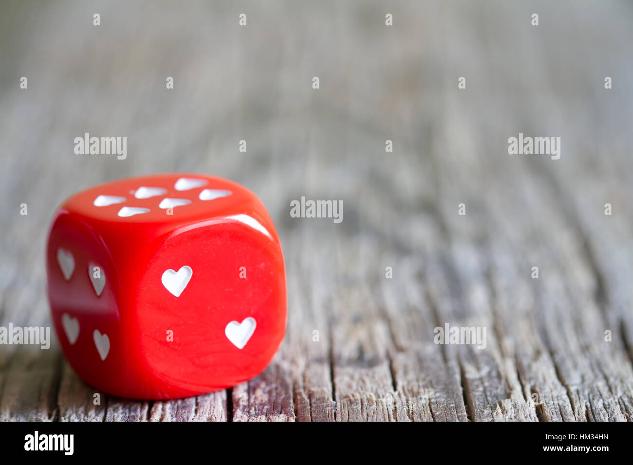 Dice love heart Valentines day abstract background concept Stock Photo ...