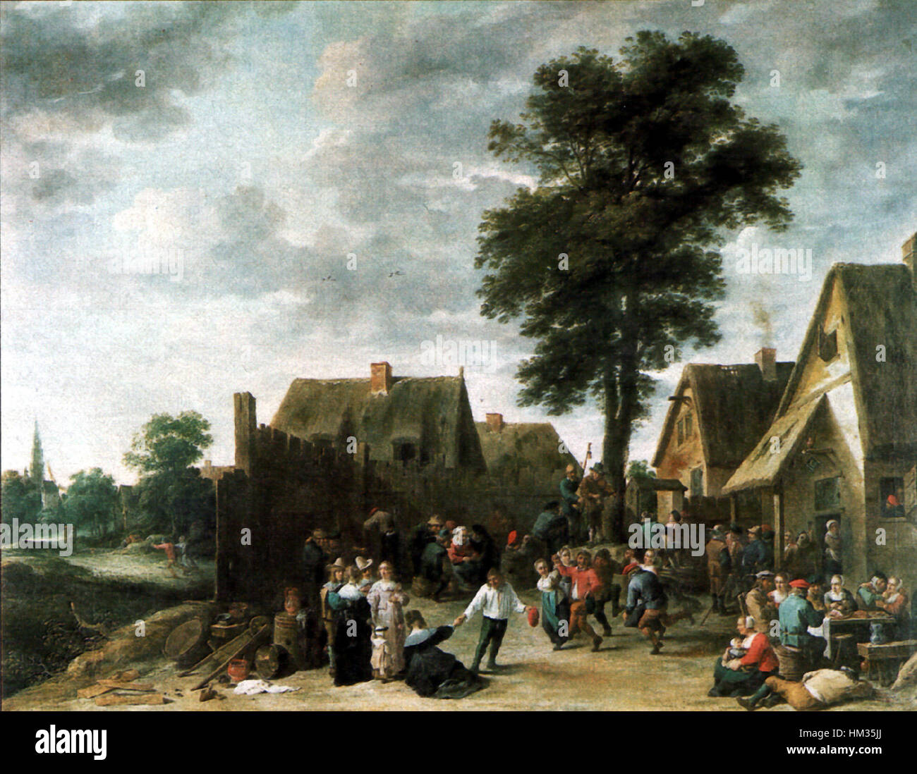 David Teniers the Younger’s painting 'Kirmes im Wirtshaus zum Halbmond ...