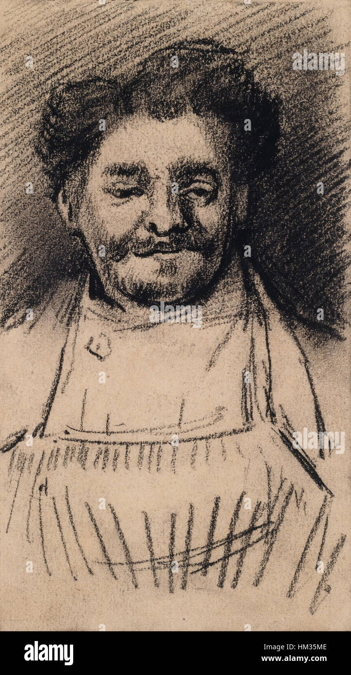 'Head of a Man' by Vincent van Gogh is a notable oil painting that ...