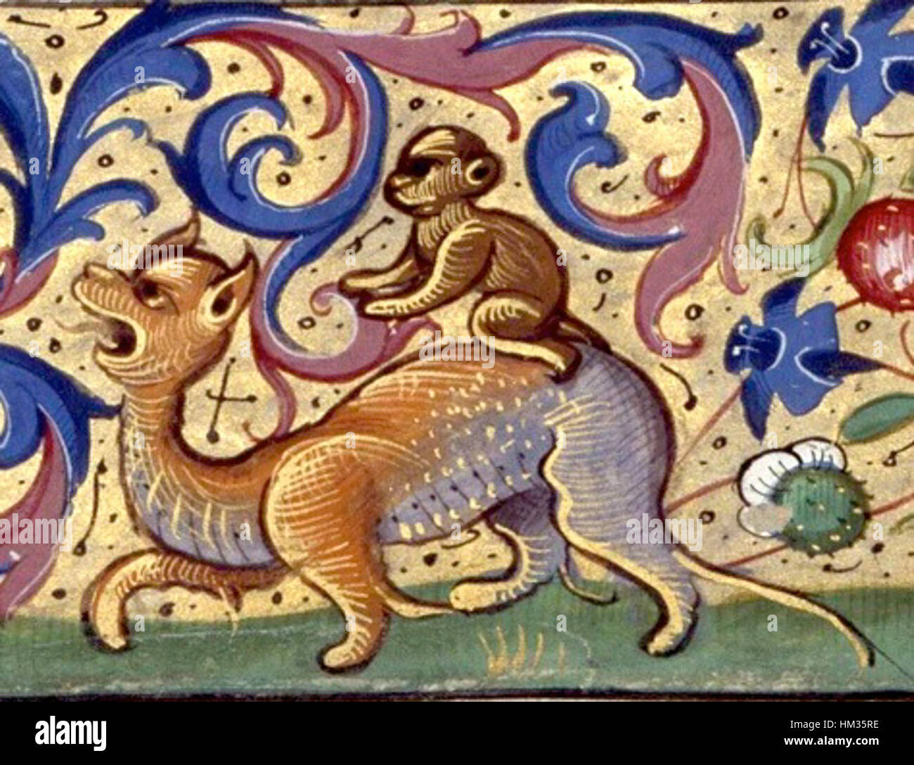 Heures de Charles VIII 108V Sainte Anne (bas Stock Photo - Alamy