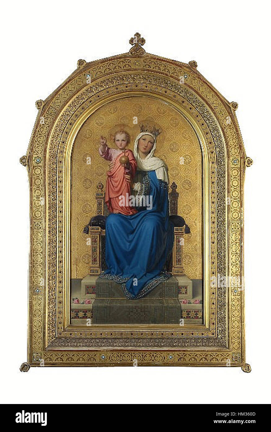 This painting by Ittenbach titled 'Mother' portrays a mother figure in ...