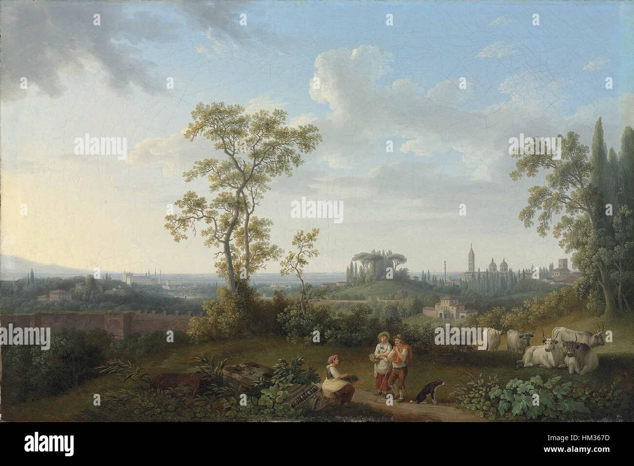 Jakob Philipp Hackert - Blick auf Rom (1784 Stock Photo - Alamy