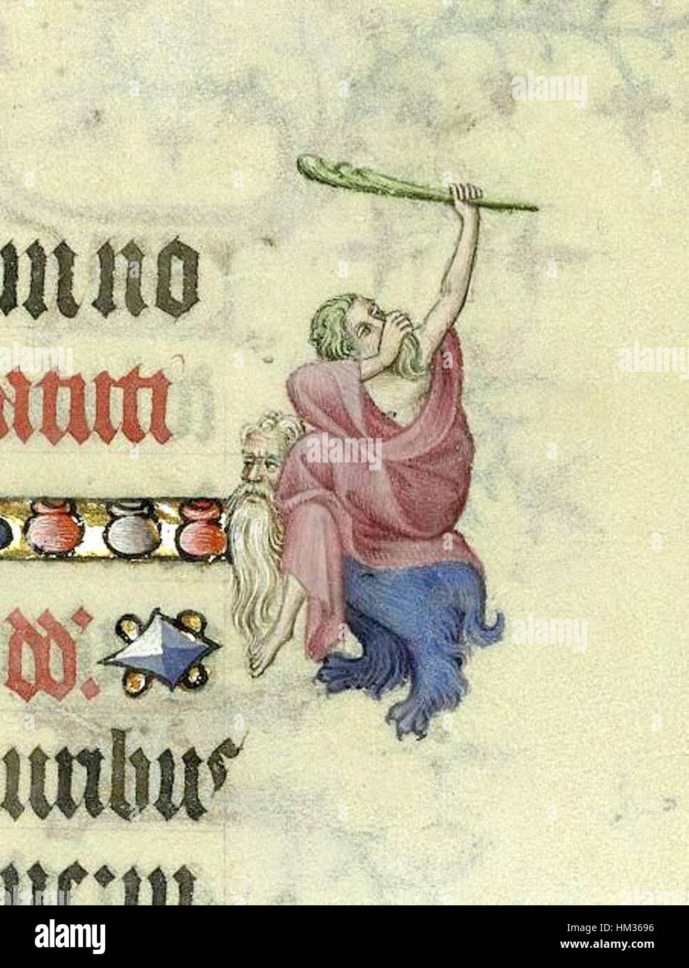 A page from the 'Grandes Heures de Jean de Berry,' a famous medieval ...