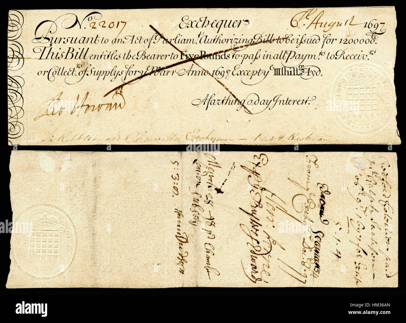 Historical british notes hi-res stock photography and images - Alamy