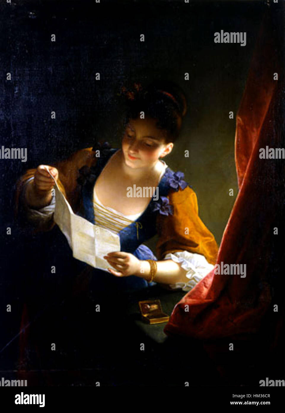 This 18th-century painting by Jean Raoux depicts a historical scene ...