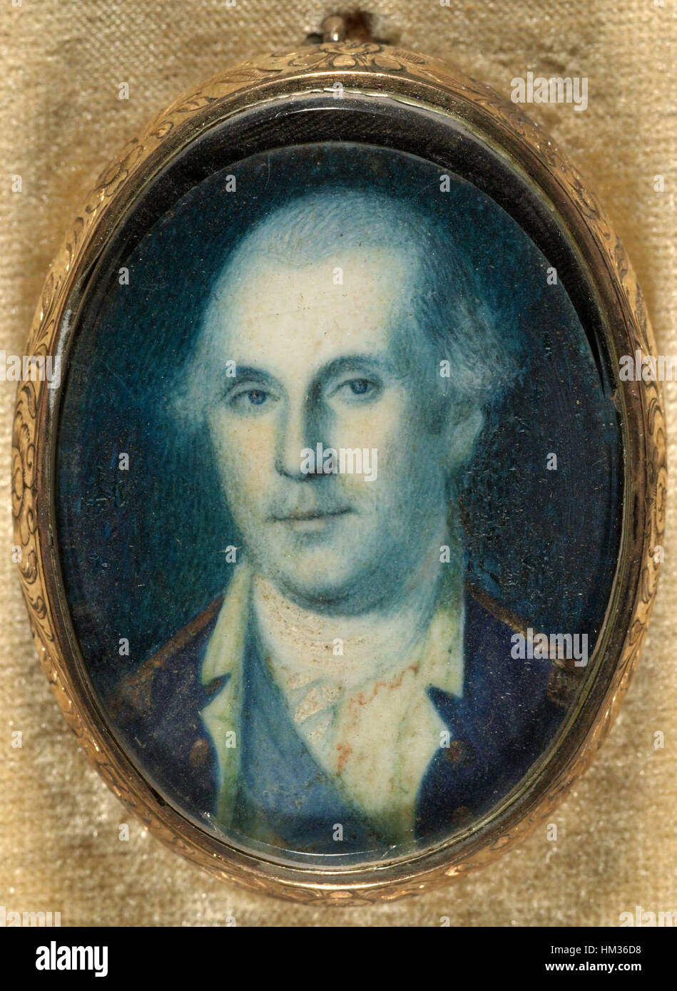 Houghton MS Am 1375 - Washington miniature Stock Photo - Alamy