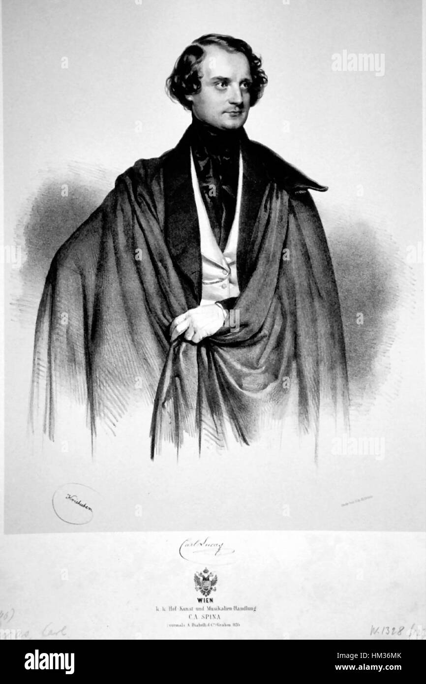 Karl Wilhelm Lucas Litho Stock Photo - Alamy