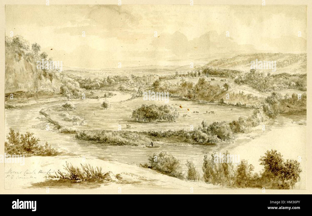 Hendrik Frans de Cort’s depiction of Moccas Court, Hereford, captures ...