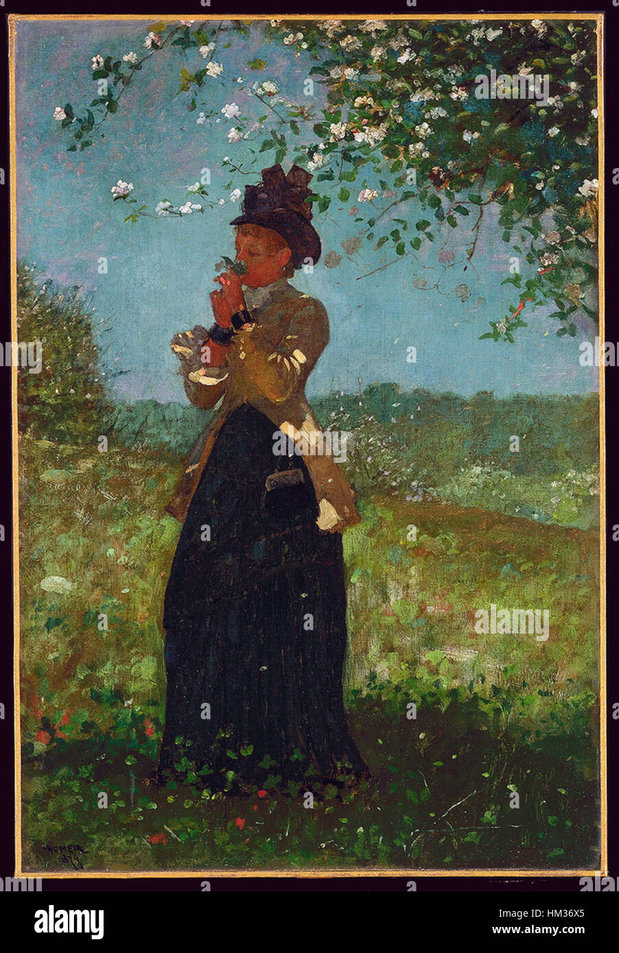 'The Yellow Jacket' is a painting by Winslow Homer, depicting a ...