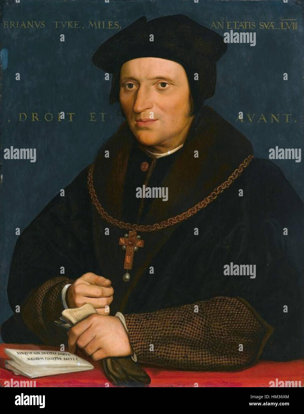 This portrait by Hans Holbein II, titled 'Portrait of Sir Bryan Tuke ...