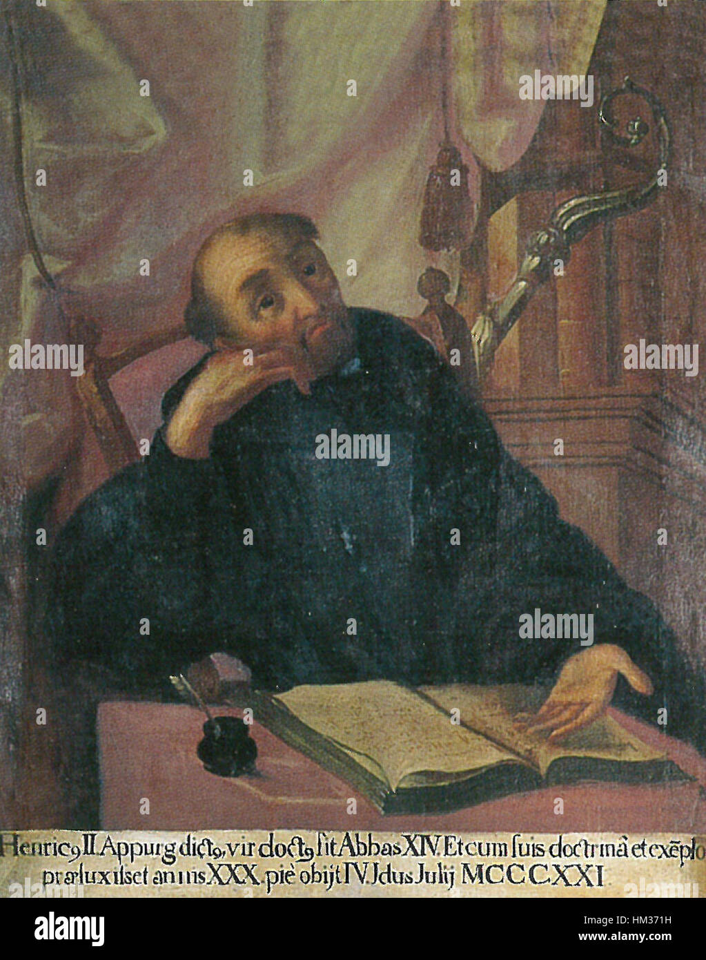 'Isny Abt 14 Heinrich' is a 19th-century portrait painting that ...