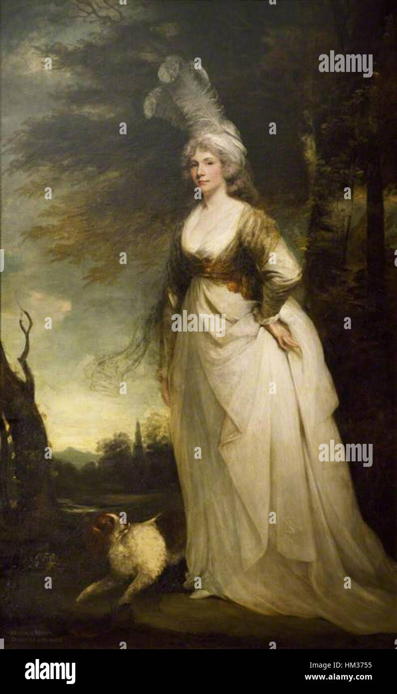 'Arabella, Duchess of Dorset' is an oil painting by Hoppner, depicting ...