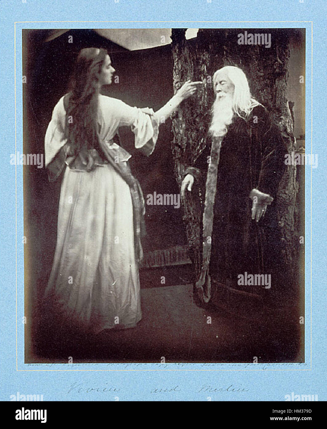 'Vivien and Merlin' by Julia Margaret Cameron is a photographic ...