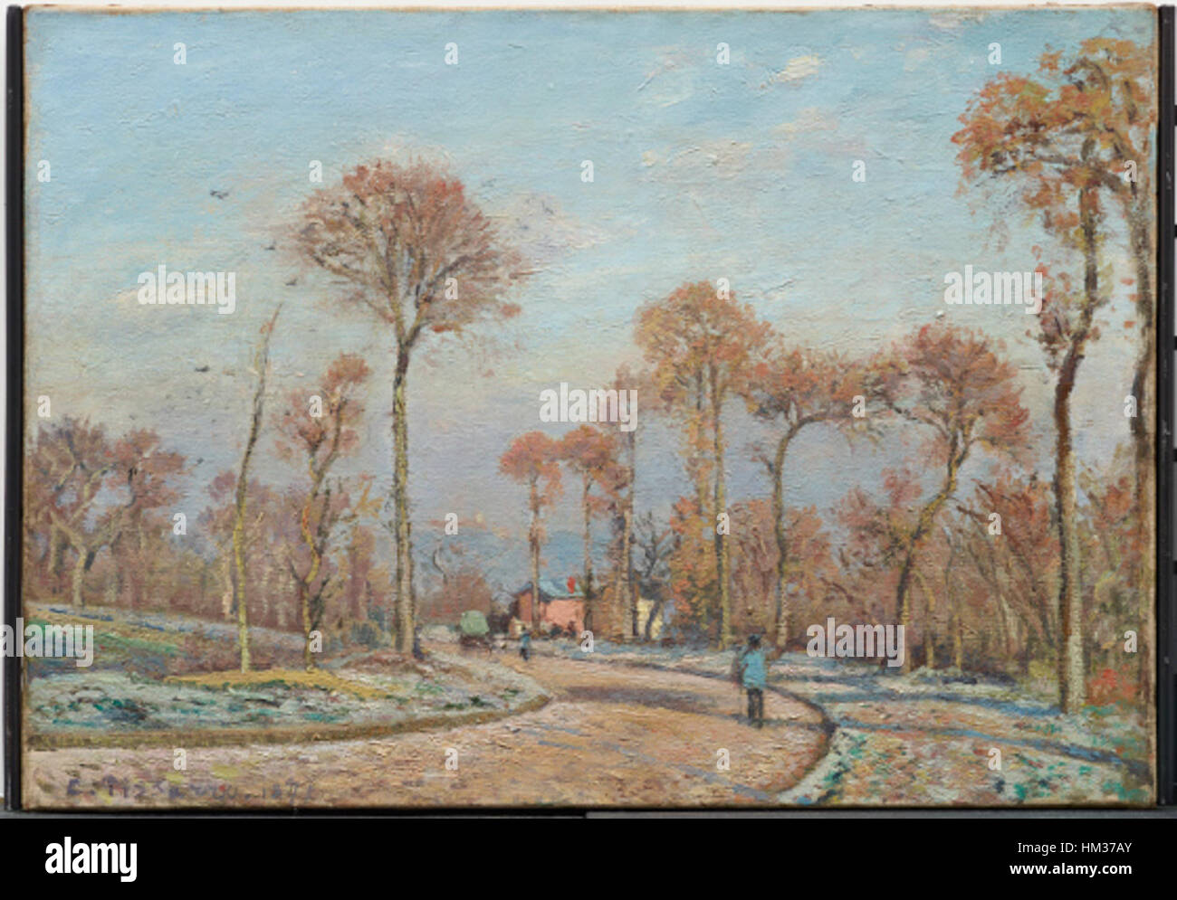 'La Route' is an oil painting that captures the essence of rural roads ...