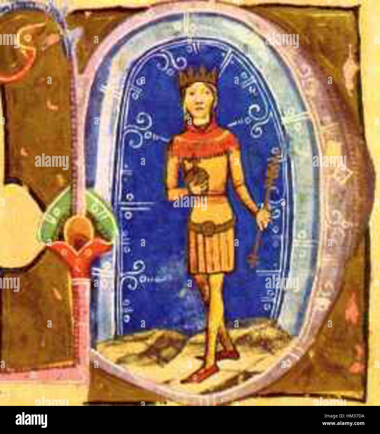 A portrait of Ladislaus III of Hungary, showcasing the king in regal ...