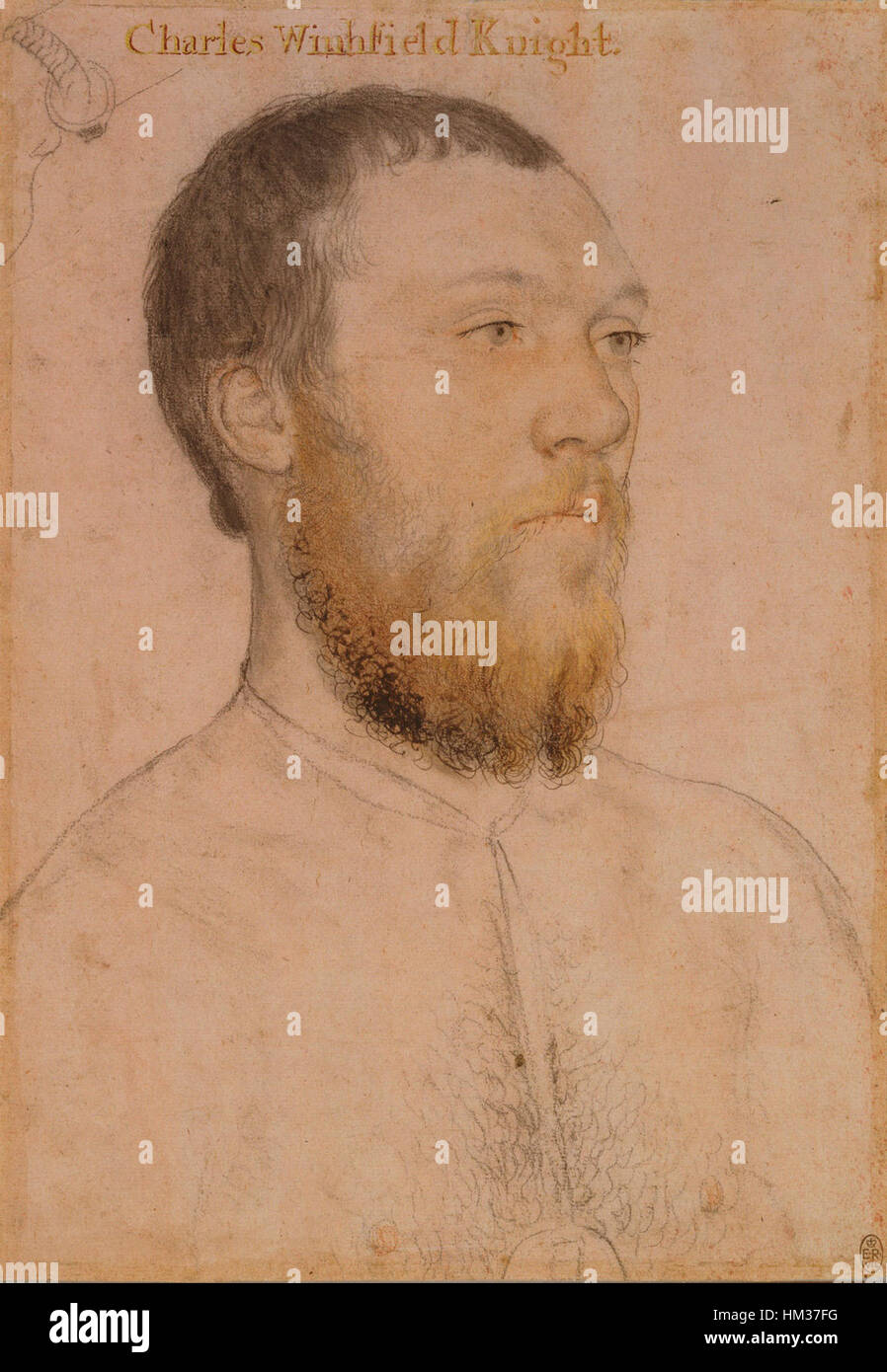 This portrait by Hans Holbein the Younger depicts Sir Charles Wingfield ...