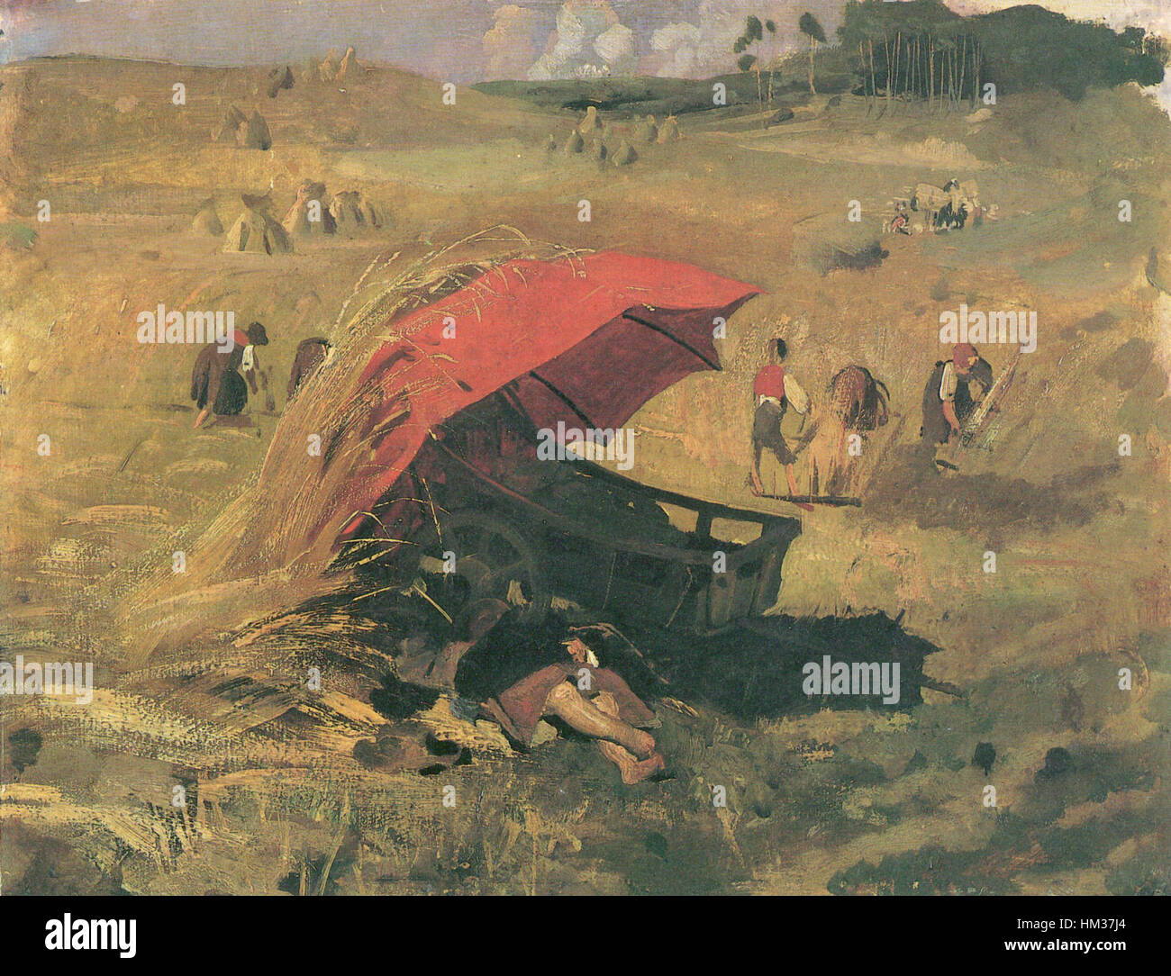 'Lenbach Roter Schirm' is a painting by Franz von Lenbach, showcasing ...