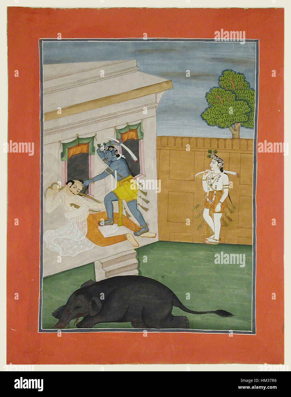 Krishna killing hi-res stock photography and images - Alamy