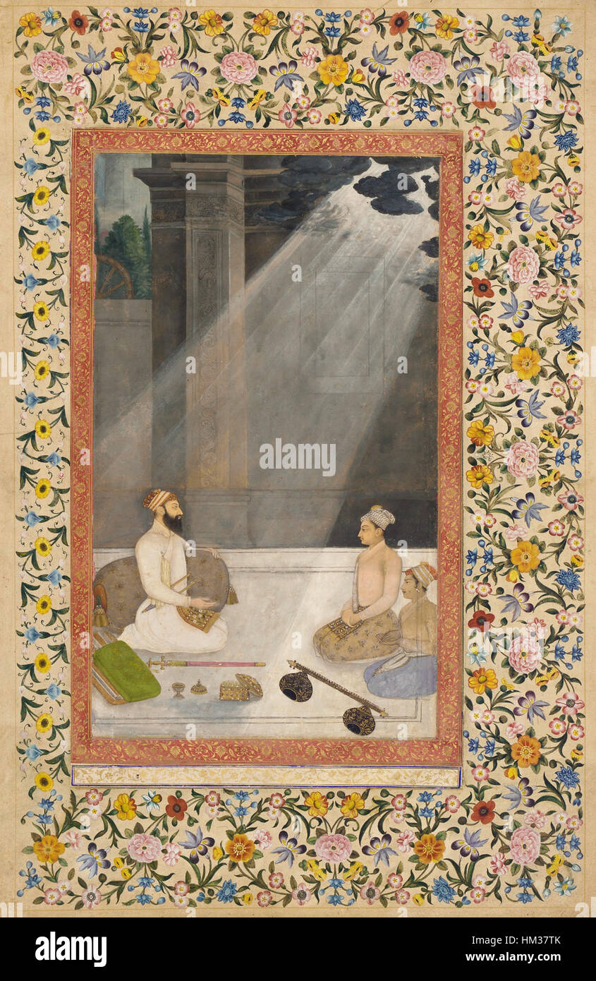 This painting depicts Emperor Aurangzeb, one of the most prominent ...