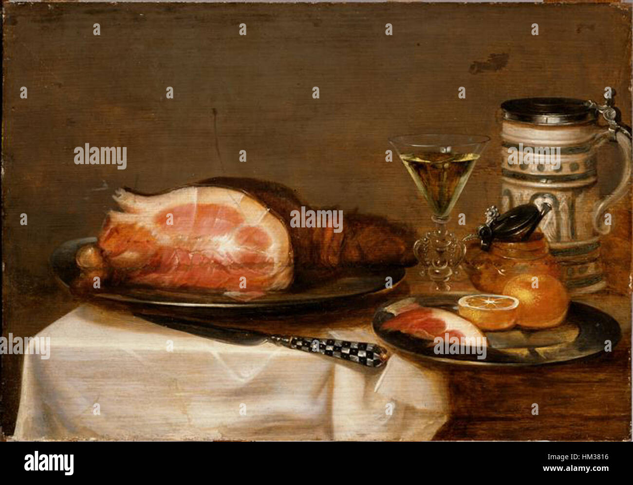 A still-life painting by Jacob Foppen van Es, depicting an arrangement ...