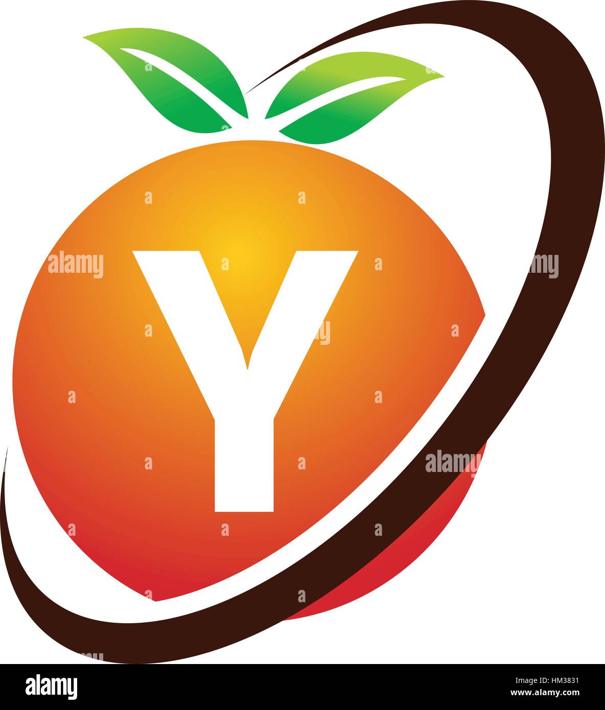 Orange Fruit Letter Y Stock Vector Image & Art - Alamy