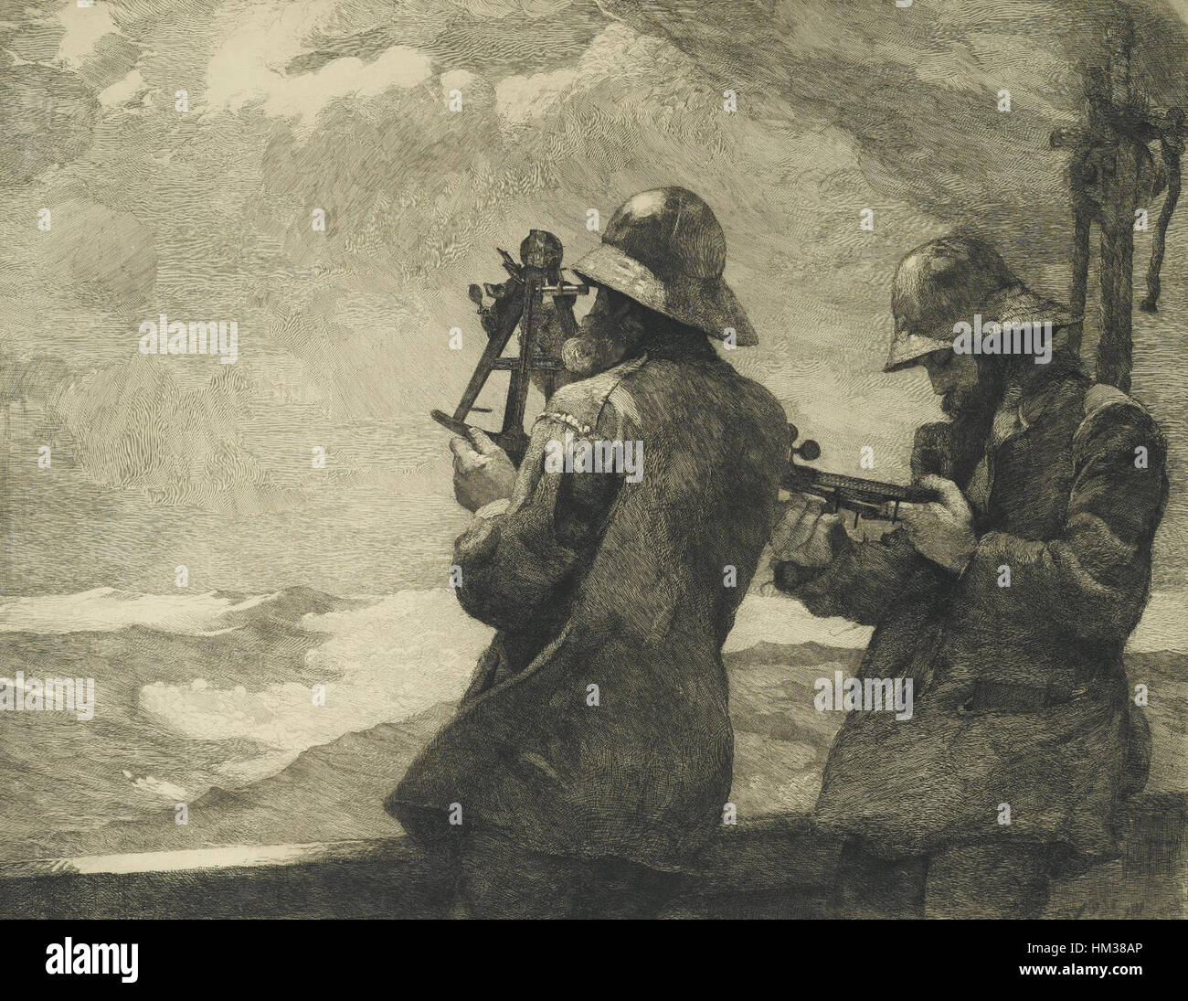 *Eight Bells* by Winslow Homer is a dramatic depiction of maritime life ...