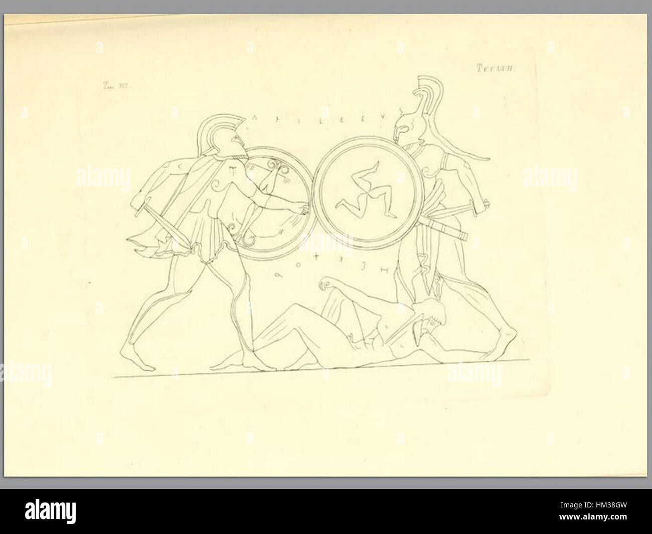 A painting from the 1835 work 'Pitture di Vasi Fittili,' Volume 3 ...