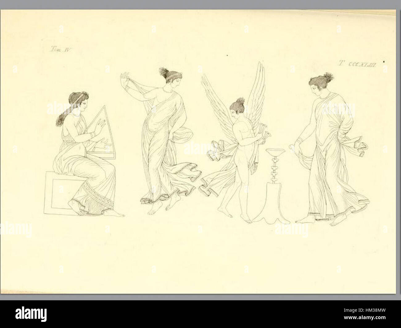 This artwork, *Pitture di Vasi Fittili* from 1837 by Inghirami ...