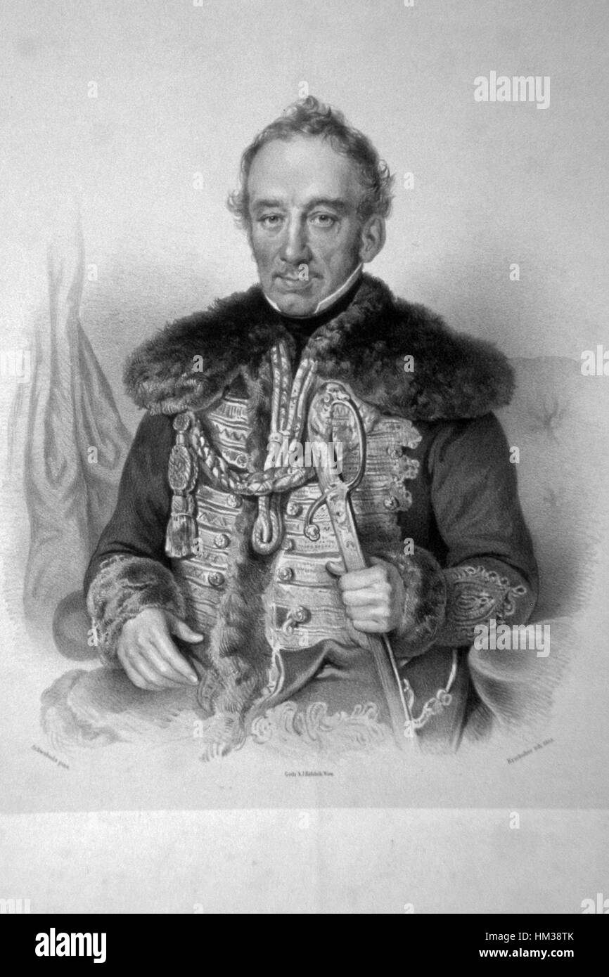 Josef Batthyany, a prominent figure in European history, is depicted in ...