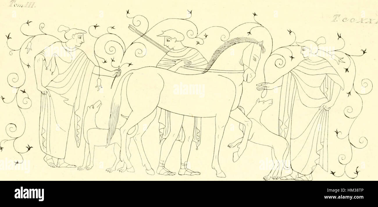 Inghirami’s 1835 'Pitture di vasi fittili' from Volume 3 presents a ...