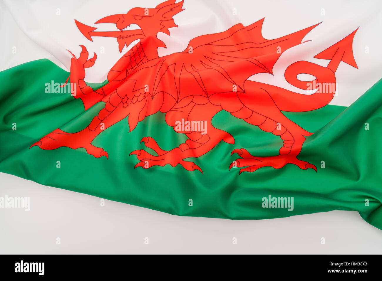 Flags of Wales Stock Photo - Alamy