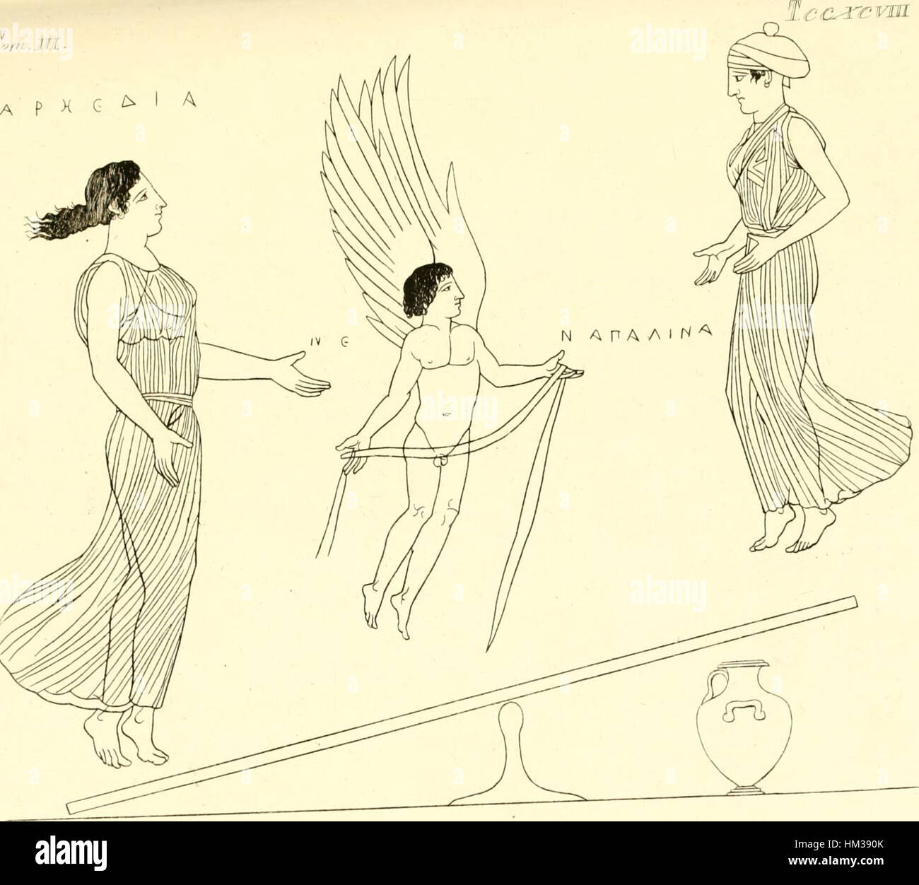 A painting depicting ancient pottery by Inghirami from 1835, featured ...