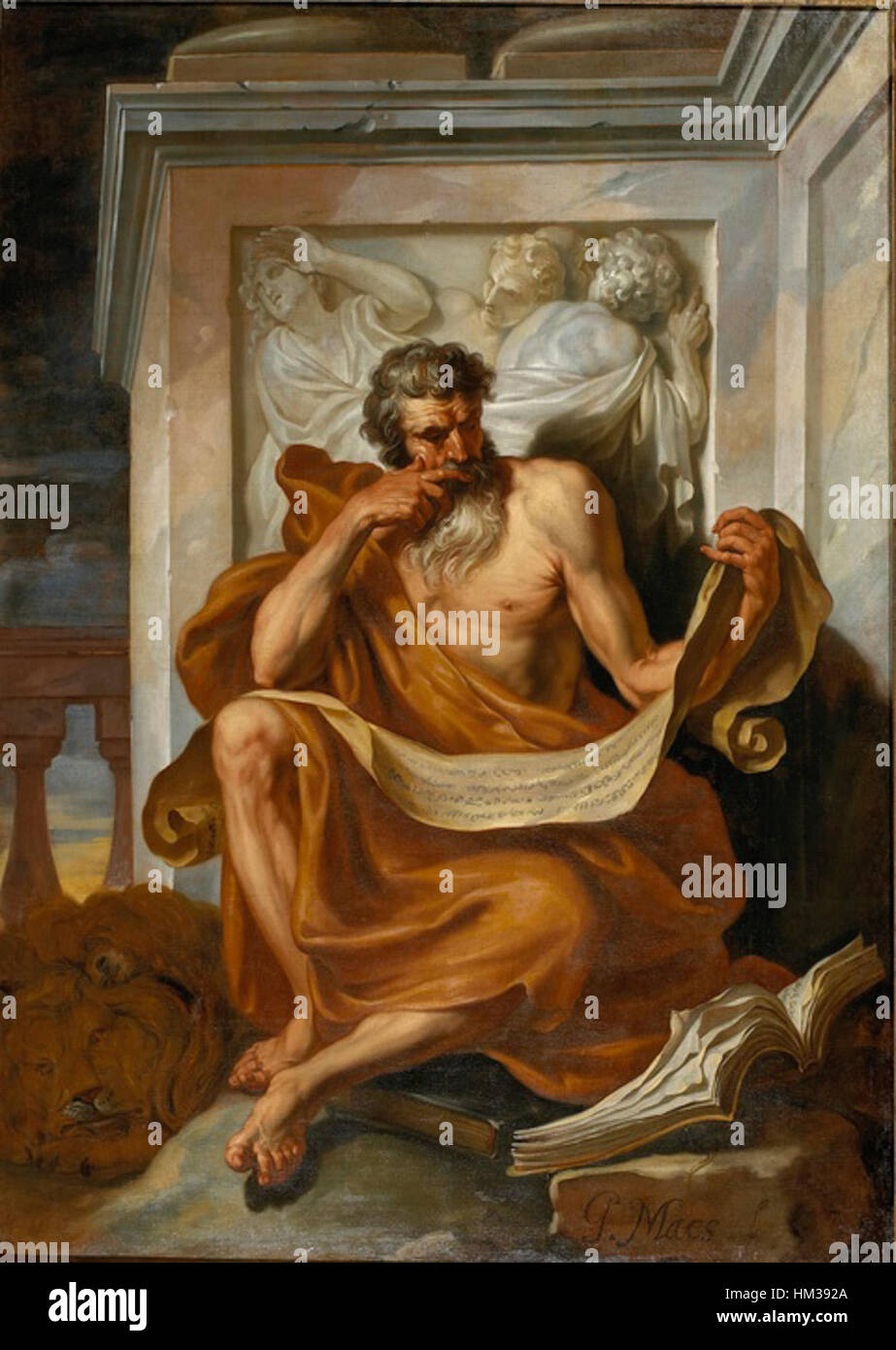 *St Mark the Evangelist* by Godfried Maes is a 17th-century religious ...